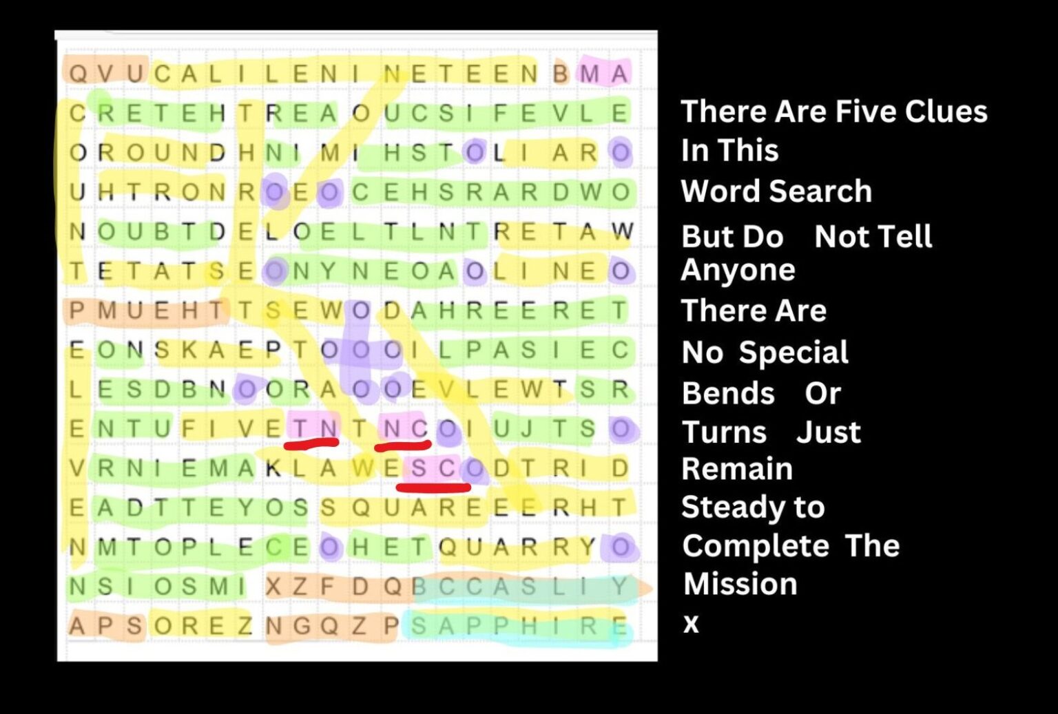 Word Search Secret Message in There's Treasure Inside Treasure Hunt ...