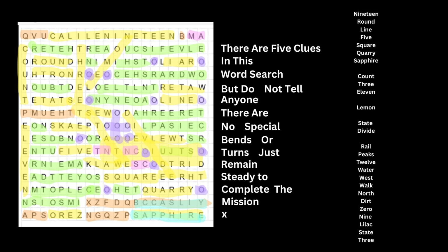 Word Search Secret Message in There's Treasure Inside Treasure Hunt ...